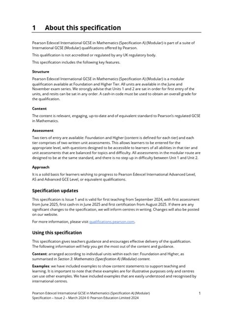 Igsce About This Specification 02 Pdf Learning Cognition