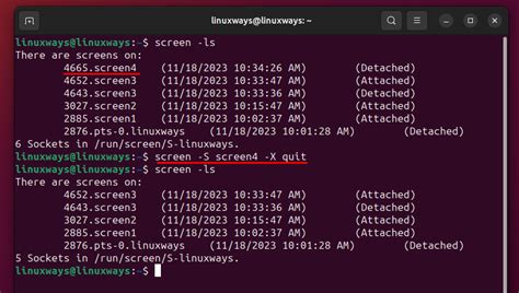 How To Kill A Screen Session In Linux Linuxways