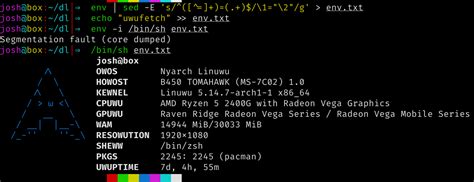 Strange Segfault Issue 133 TheDarkBug Uwufetch GitHub