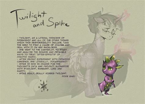 3176528 Safe Artist Valericc Derpibooru Import Spike Twilight