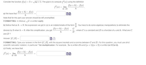 Solved Consider The Function F X 3 4x 1 The Goal Is To