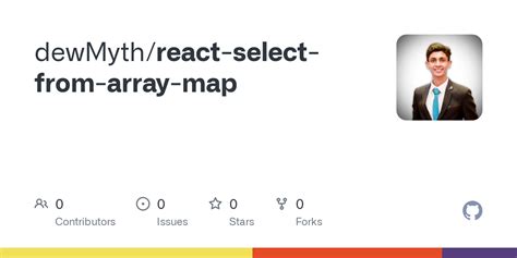 GitHub DewMyth React Select From Array Map