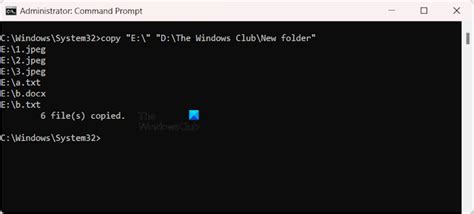 How To Copy Files Using Command Prompt In Windows