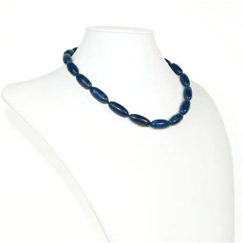 Collana Corta In Lapislazzuli Ed Argento 925 Collane Lapislazzuli