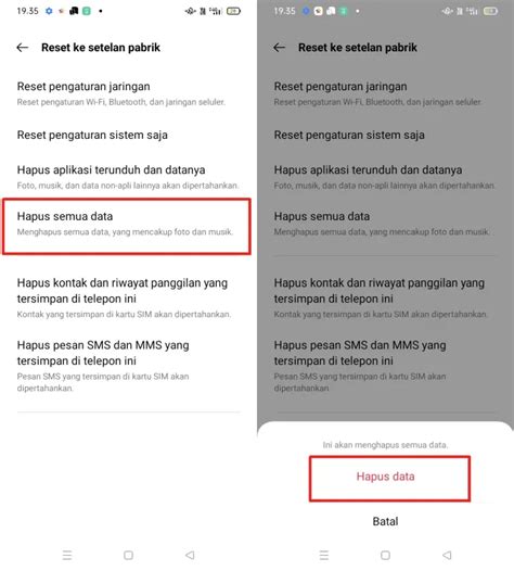 2 Cara Reset Oppo A16e Ke Pengaturan Pabrik BaruBenar