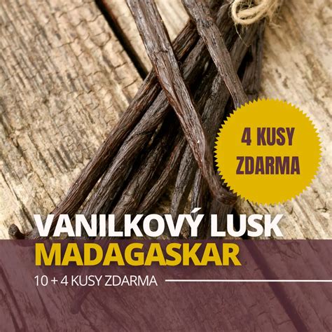 Vanilkové lusky Standard - 10 ks (+ 4 ks ZDARMA)