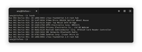如何列出连接到 Linux 系统的 Usb 设备 Linux 中国 知乎