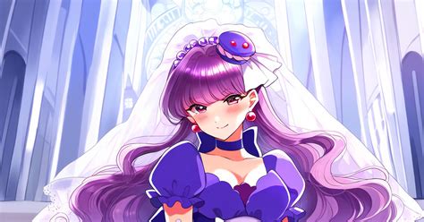 プリキュア キュアマカロン ウェディングドレス ぎんのマンガ キュアマカロン キラキラプリキュアアラモード 紫キュア Pixiv