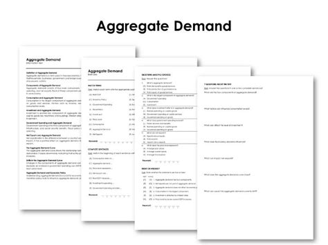 Aggregate Demand Teaching Resources