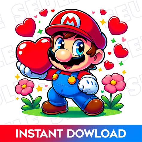 Mario Love Png Valentines Png Mario Bros Valentines Png Super Mario