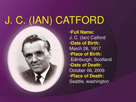 J C Ian Catford презентация онлайн