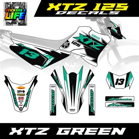 Xtz Decals Full Body Sticker Set With Freebies Xtz Simple Green Shopee Philippines