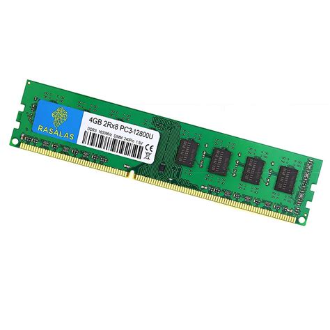 4gb Ddr3 1600 Mhz Pc3 12800 Cl11 Desktop Memory Dimm Pc3 12800u Rasalas Ddr3 4gb 2rx8 Udimm 1 5v