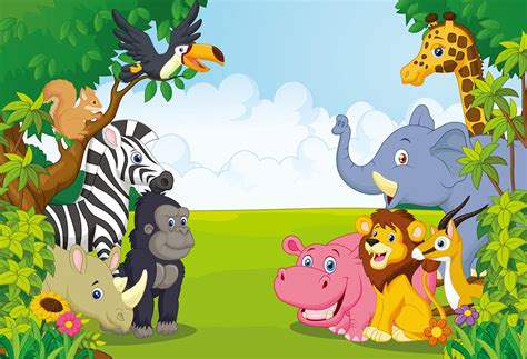 Jungle Cartoon Wallpapers Wallpaper Cave