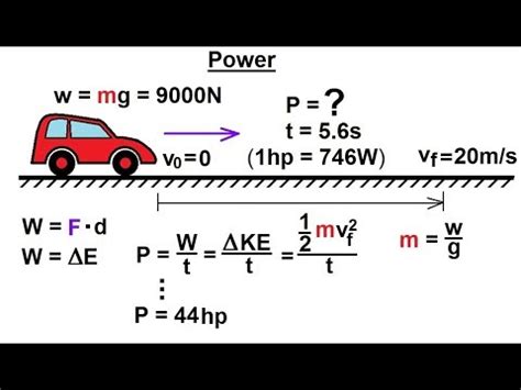 Power Physics Examples