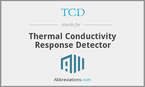 Tcd Thermal Conductivity Response Detector