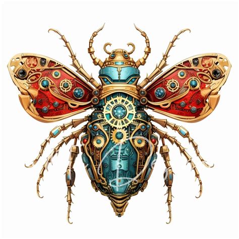 Steampunk Bug Clipart 40 High Quality  Digital Planner Etsy