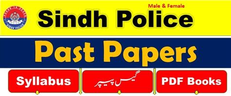 Sindh Police Constable Past Papers And Syllabus