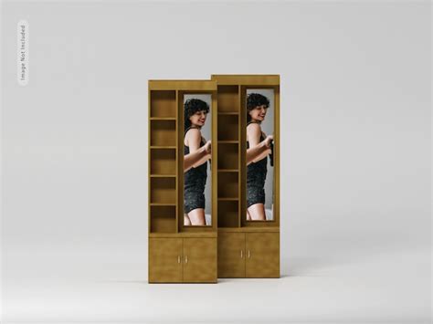 Premium Psd Dressing Table With Mirror Mockup