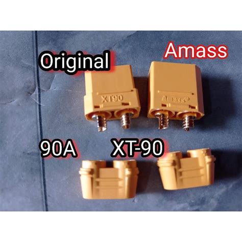 Jual Sepasang Connector Xt 90 Socket Xt90 Dc Power Plug Soket Spul Aerox Lexi Shopee Indonesia