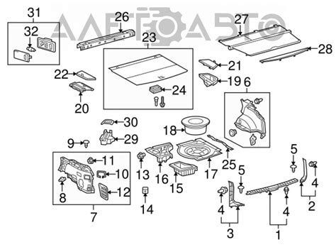 Пол багажника Lexus RX350 RX450h 10-15 черн 58410-0E020-C0 – купить в ...