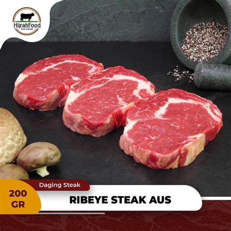 Jual Beef Ribeye Steak Aus Daging Sapi Rib Eye Cuberoll Shopee