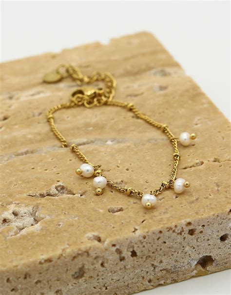 Armband Met Parels Goud
