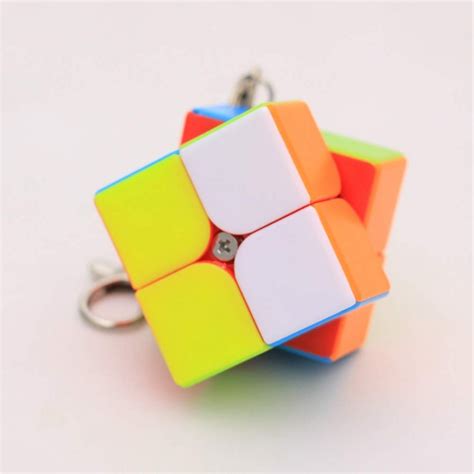 Mini Cube 2x2 Avec Chaine Porte Clefs