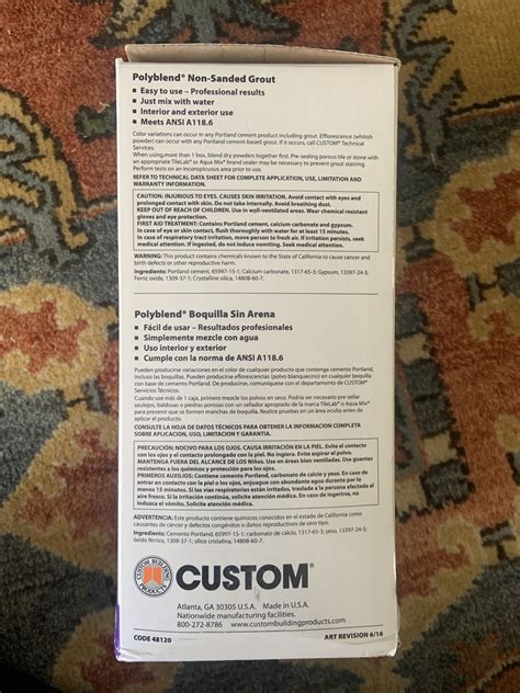 Custom Building Products Polyblend Plus Non Sanded Grout 10 Lbs Ebay