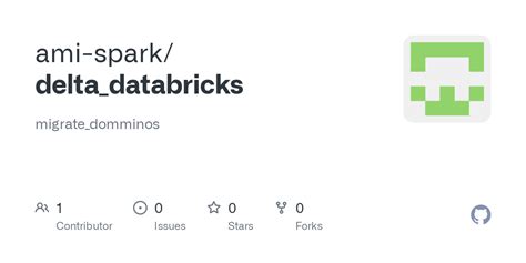 Github Ami Sparkdeltadatabricks Migratedomminos