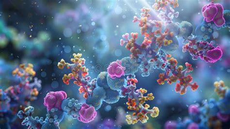 The 3d Structure Of A Glycoprotein On A Plant Cell Showcasing Its