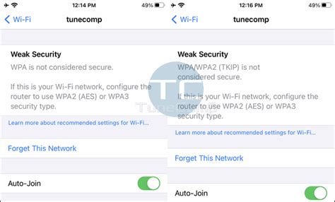 Wi Fi Weak Security On IPhone How To Fix In IOS 14 16