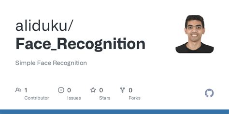 GitHub Aliduku Face Recognition Simple Face Recognition