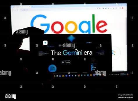 Google Gemini Large Language Model Logo On A Screen Stock Photo Alamy