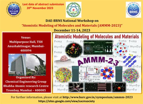 Pdf Dae Brns National Workshop On Atomistic Modeling Of Molecules