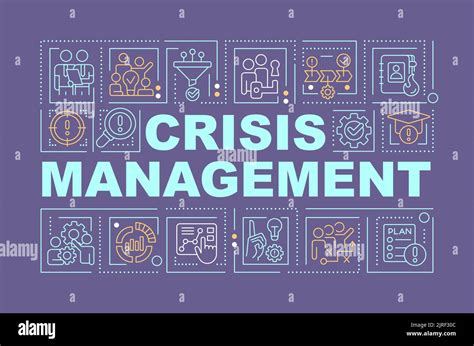 Crisis Management Word Concepts Purple Banner Stock Vector Image And Art