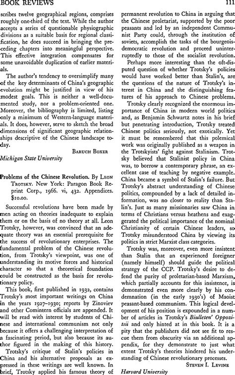 Problems Of The Chinese Revolution By Leon Trotsky New York Paragon
