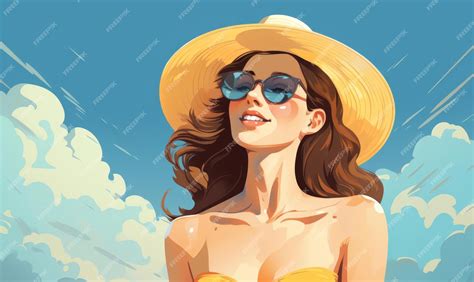 Applying Sunscreen On Skin Flat Design Front View Summer Skincare