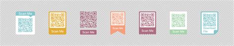 Qr 코드 프레임 벡터 집합입니다 나에게 전화 태그를 스캔합니다 Qr 코드 모의 모형 바코드 스마트폰 Id 아이콘 휴대 전화