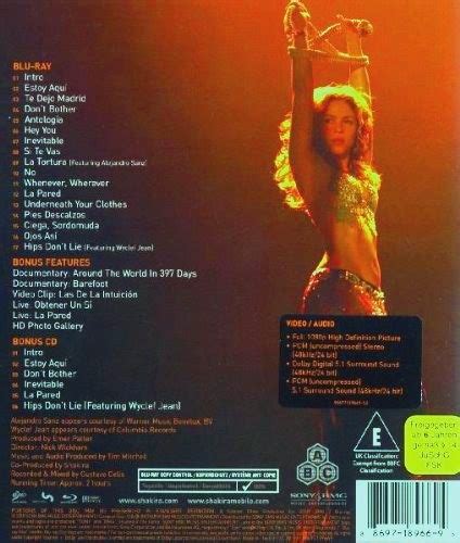 Shakira Oral Fixation Tour America Dvd