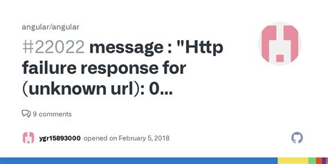 Message Failure Response For Unknown Unknown Error Issue Angular