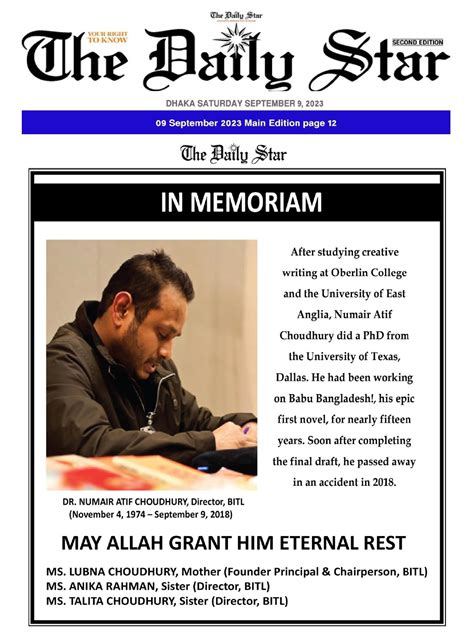 B I T L Bangladesh International Tutorial Limited In Memoriam Of Dr