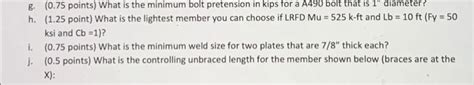solved 4 10 points using the aisc design tables answer