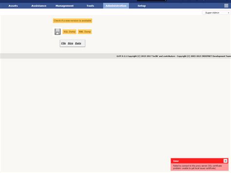 telemetry not working when proxy enabled · issue 3503 · glpi project