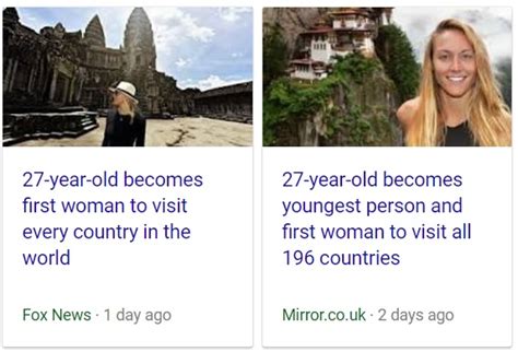 Fake News Cassie Depecol Not Actually First Woman To Travel To Every