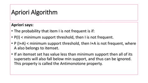 Association Rules Apriori Algorithm Pptx Computing Technology And Computing