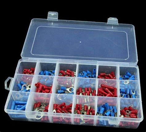 330pcs Pack Assorted Terminal Connector Crimp Terminals 18 Types Cold