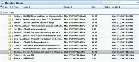 Tip Sort Messages By Deleted Date In Exchange Mailboxes Outlook Tips