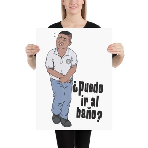 Puedo ir al baño 18 X 24 Poster Spanish Cuentos