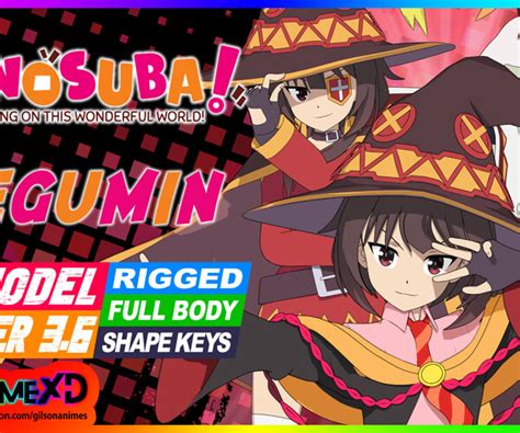 Artstation Pack Megumin Konosuba 3d Model Blender Resources